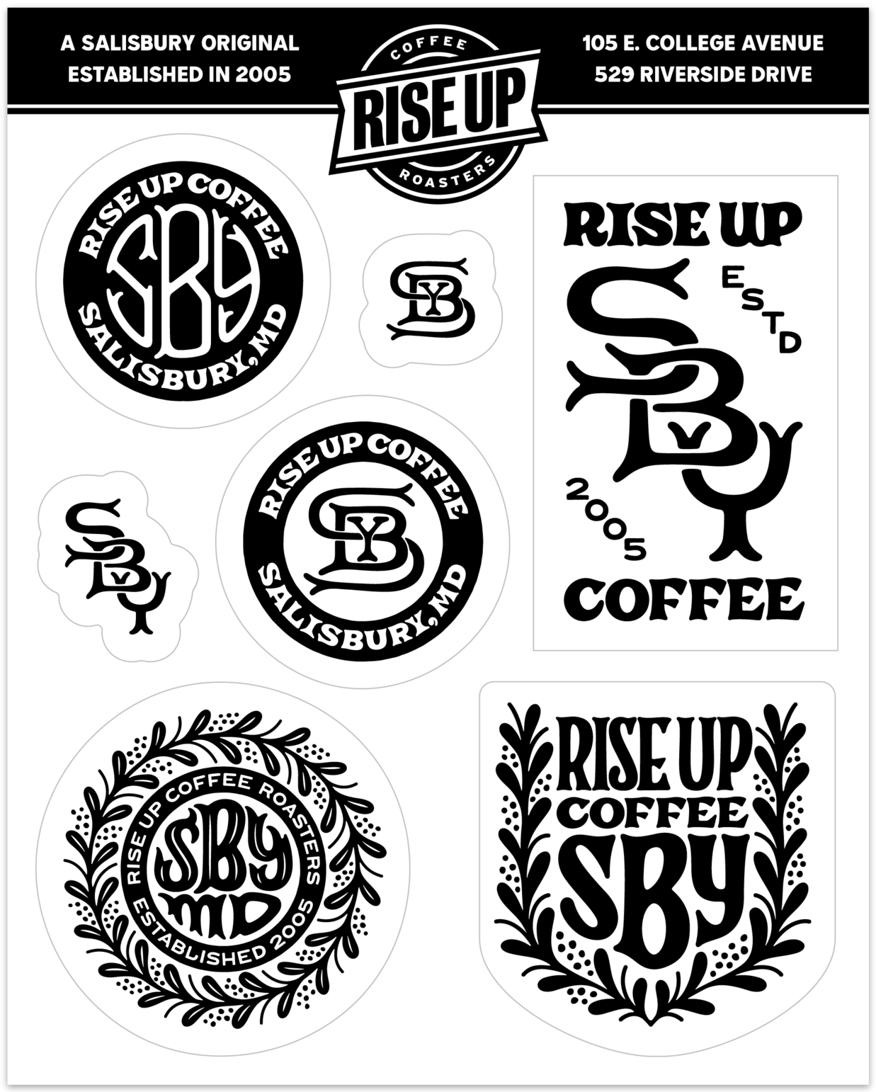 'SBY' Sticker Sheet